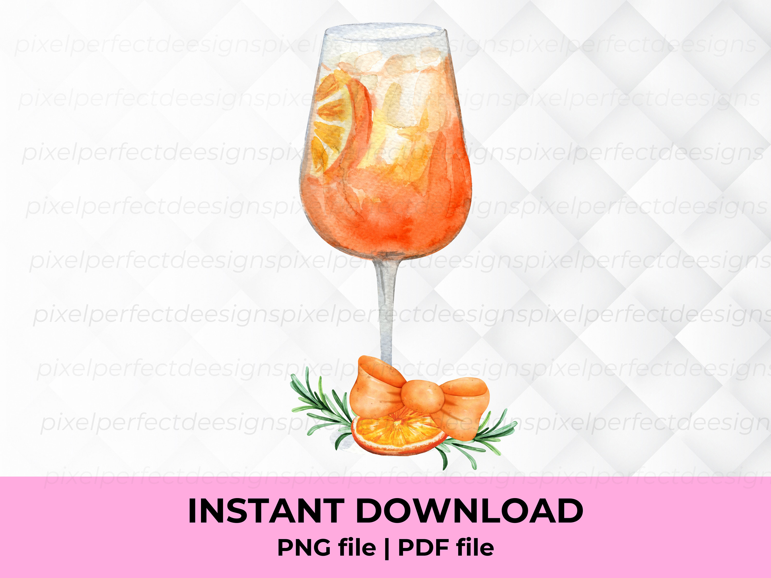 Aperol Spritz PNG Aperol Cocktail PNG Watercolor Cocktail Png Coquette ...