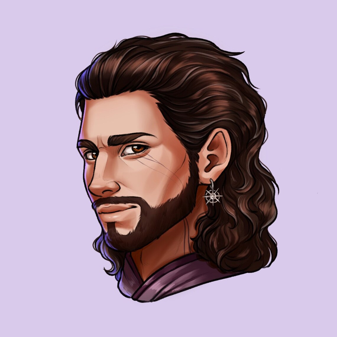 Glossy Vinyle Sticker Gale, the Wizard of Waterdeep - Etsy