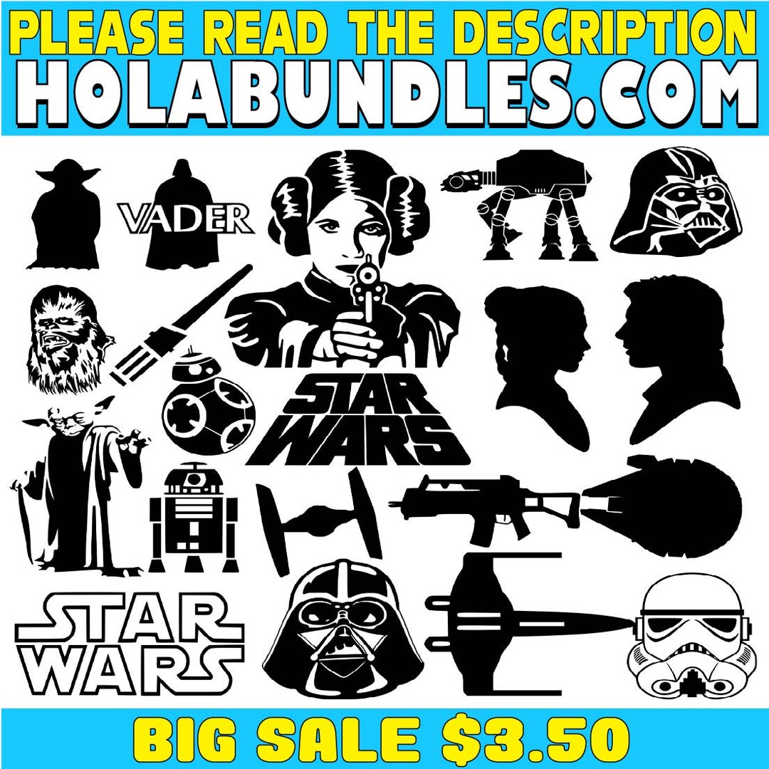 Star Wars Svg Bundle, Star Wars Files, Star Wars Cut Files, Darth Vader ...
