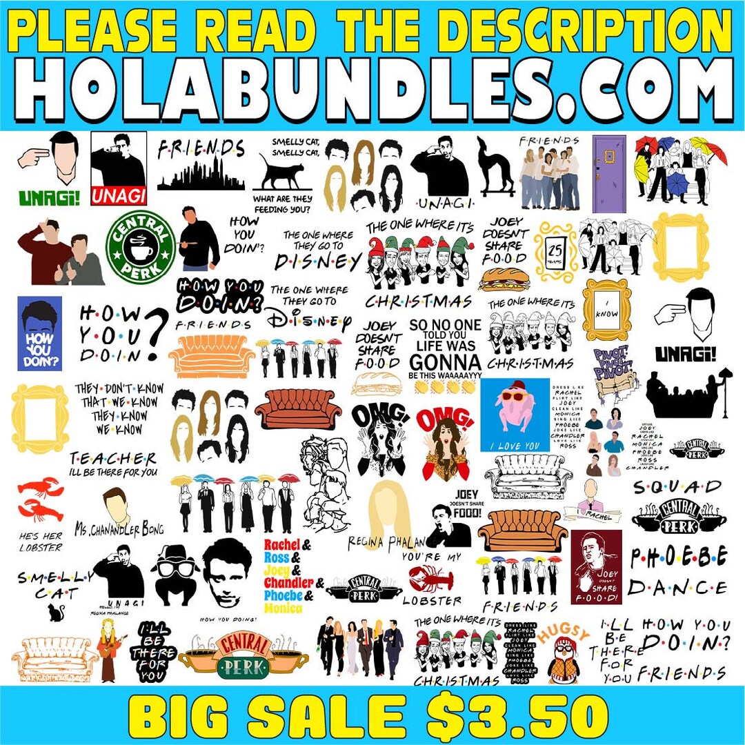 Friends Bundle Svg, Friends Svg,friends TV Show Bundle, Cricut Svg Files,svg Bundle Layered ...