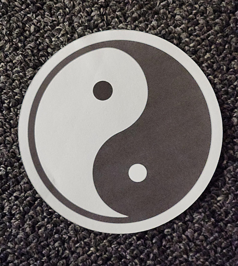 Yin-yang Sticker. Pack of 6 - Etsy
