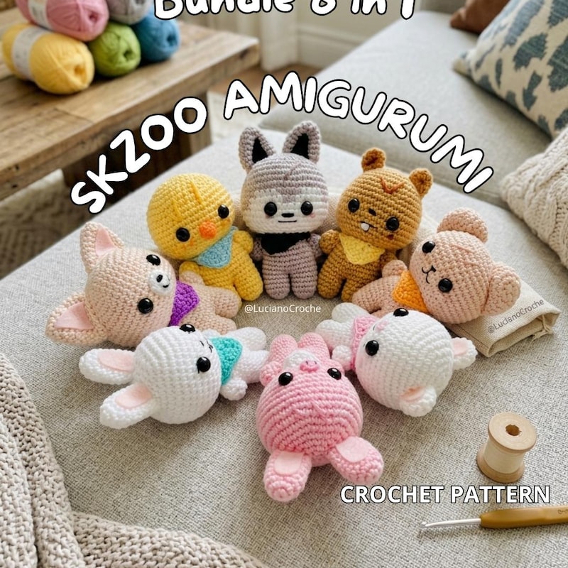 Stray Kids Skzoos Crochet Patterns - Etsy