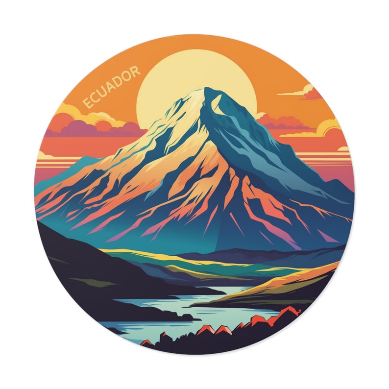 Ecuador Vinyl Sticker Decal Travel, Luggage, Laptop, Notebook, Journal ...