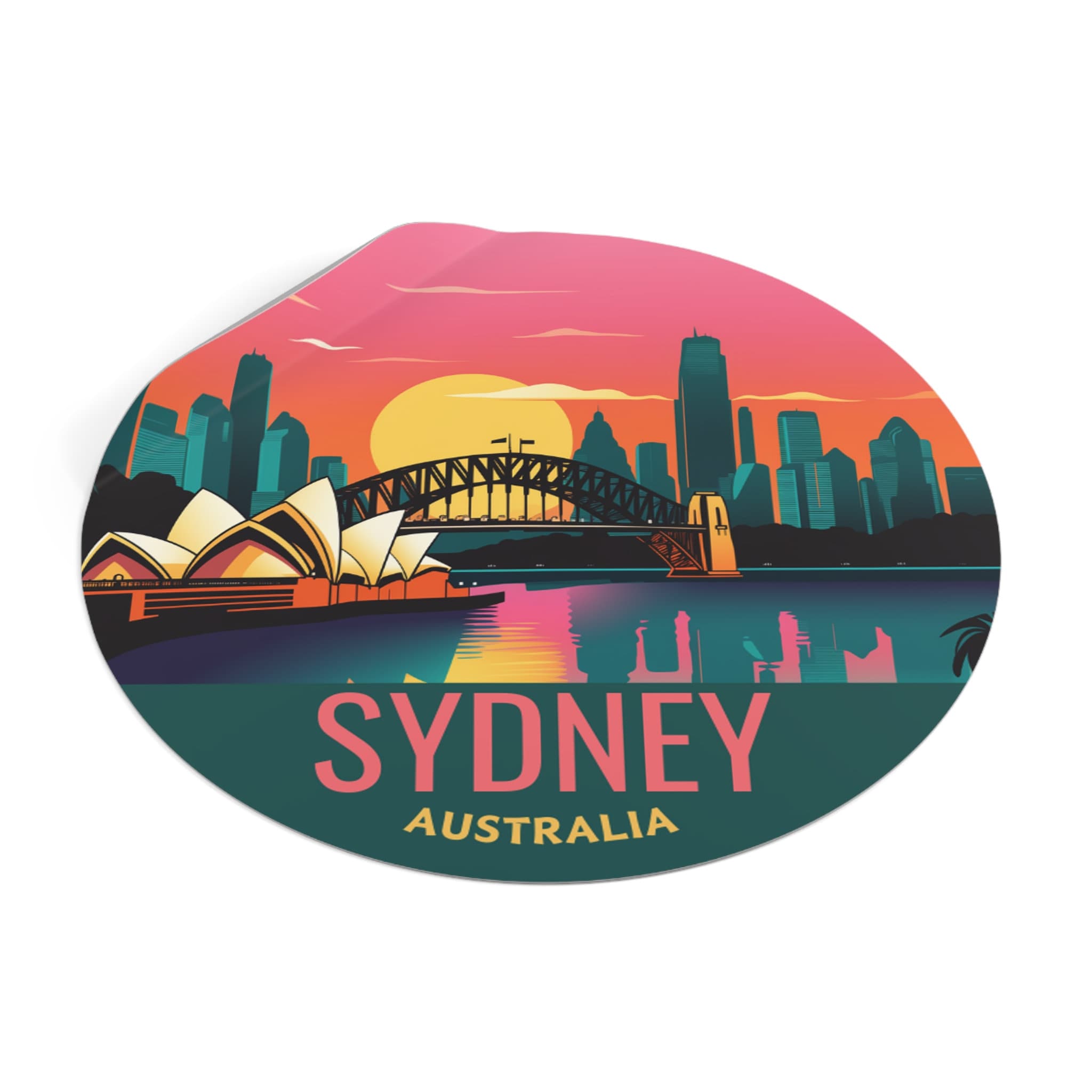Retro Sydney Australia Vinyl Sticker Decal Travel, Luggage, Laptop ...