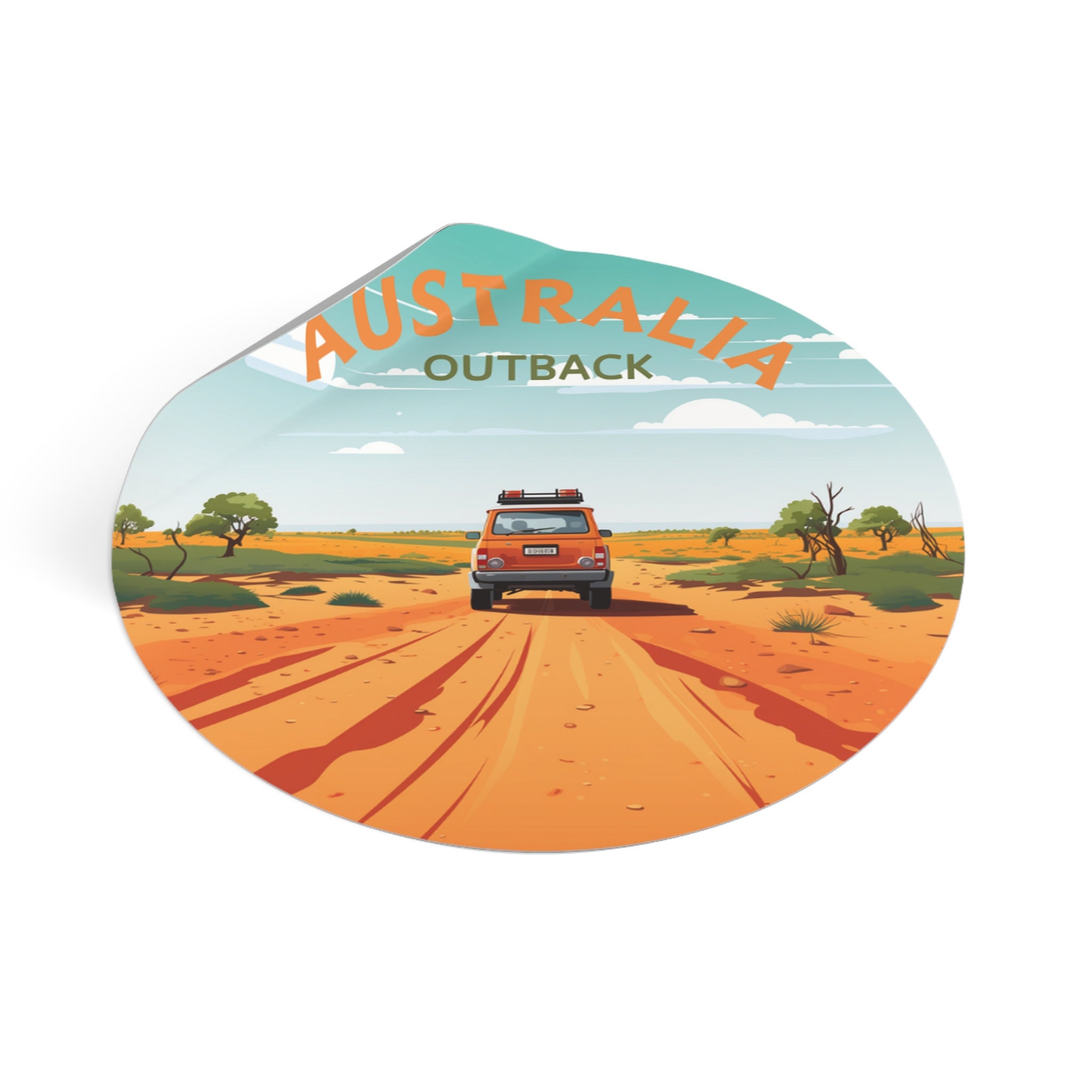 The Australian Outback Roadtrip Vinyl Sticker Decal Travel, Luggage ...