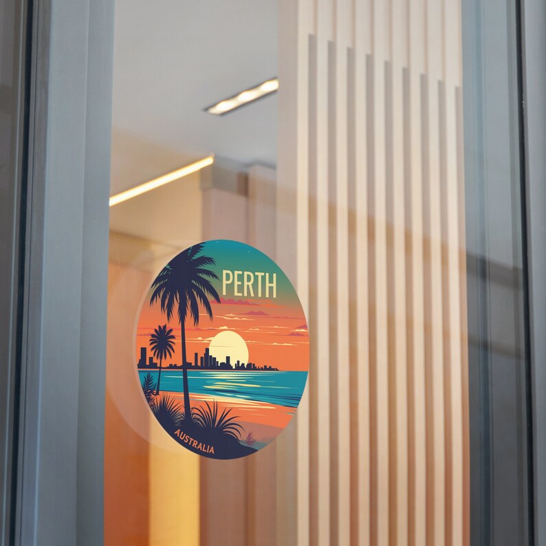 Perth Australia Vinyl Sticker Decal Travel, Luggage, Laptop, Notebook ...