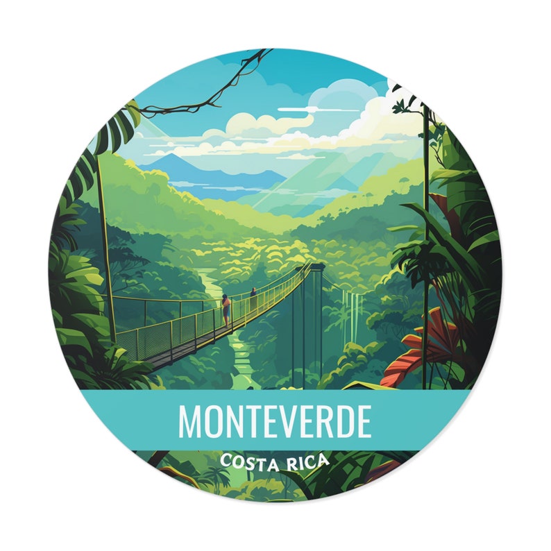 Monteverde, Costa Rica Central America Travel Vinyl Sticker Decal ...
