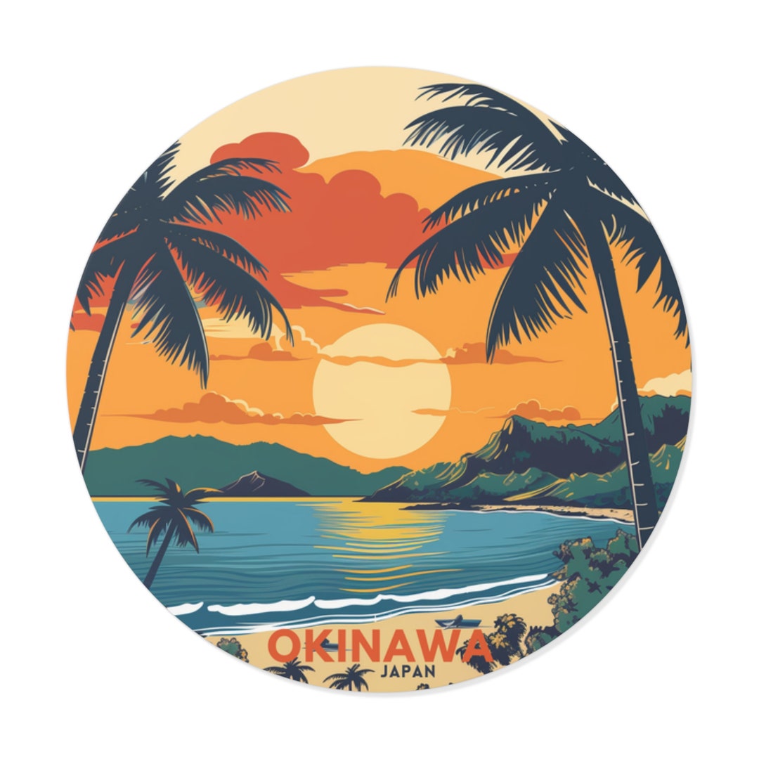 Okinawa Japan Vinyl Sticker Decal - Travel, Luggage, Laptop, Notebook ...