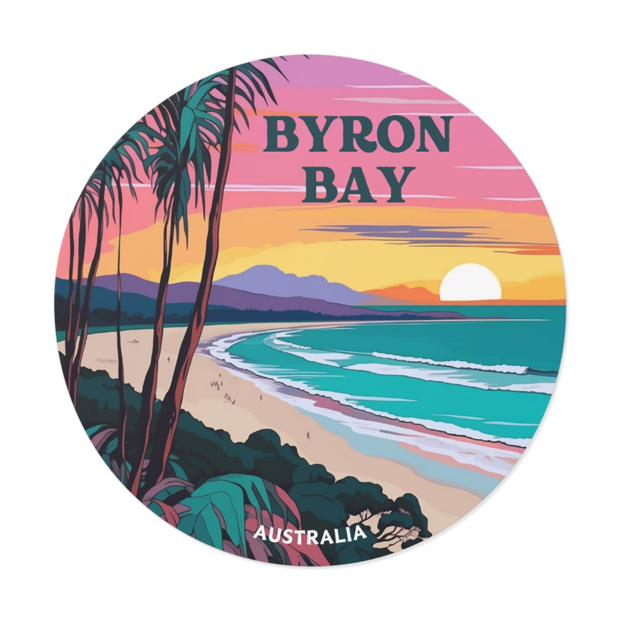 Byron Bay Australia Vinyl Sticker Decal Travel, Luggage, Laptop ...