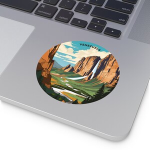 Venezuela Vinyl Sticker Decal - Travel, Luggage, Laptop, Notebook ...