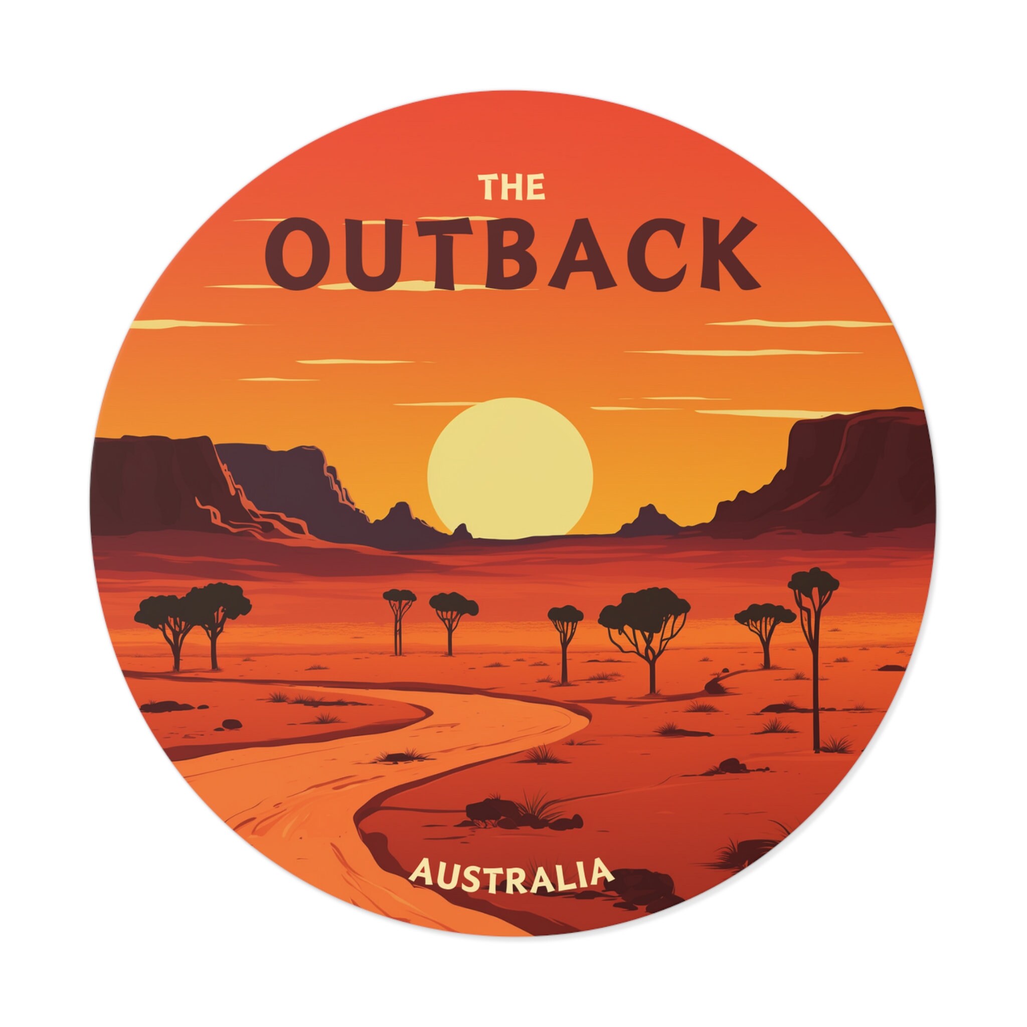 Australian Outback Vinyl Sticker Decal Travel, Luggage, Laptop ...