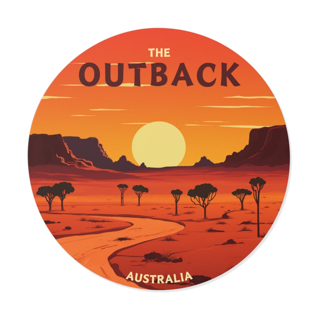 Australian Outback Vinyl Sticker Decal - Travel, Luggage, Laptop ...