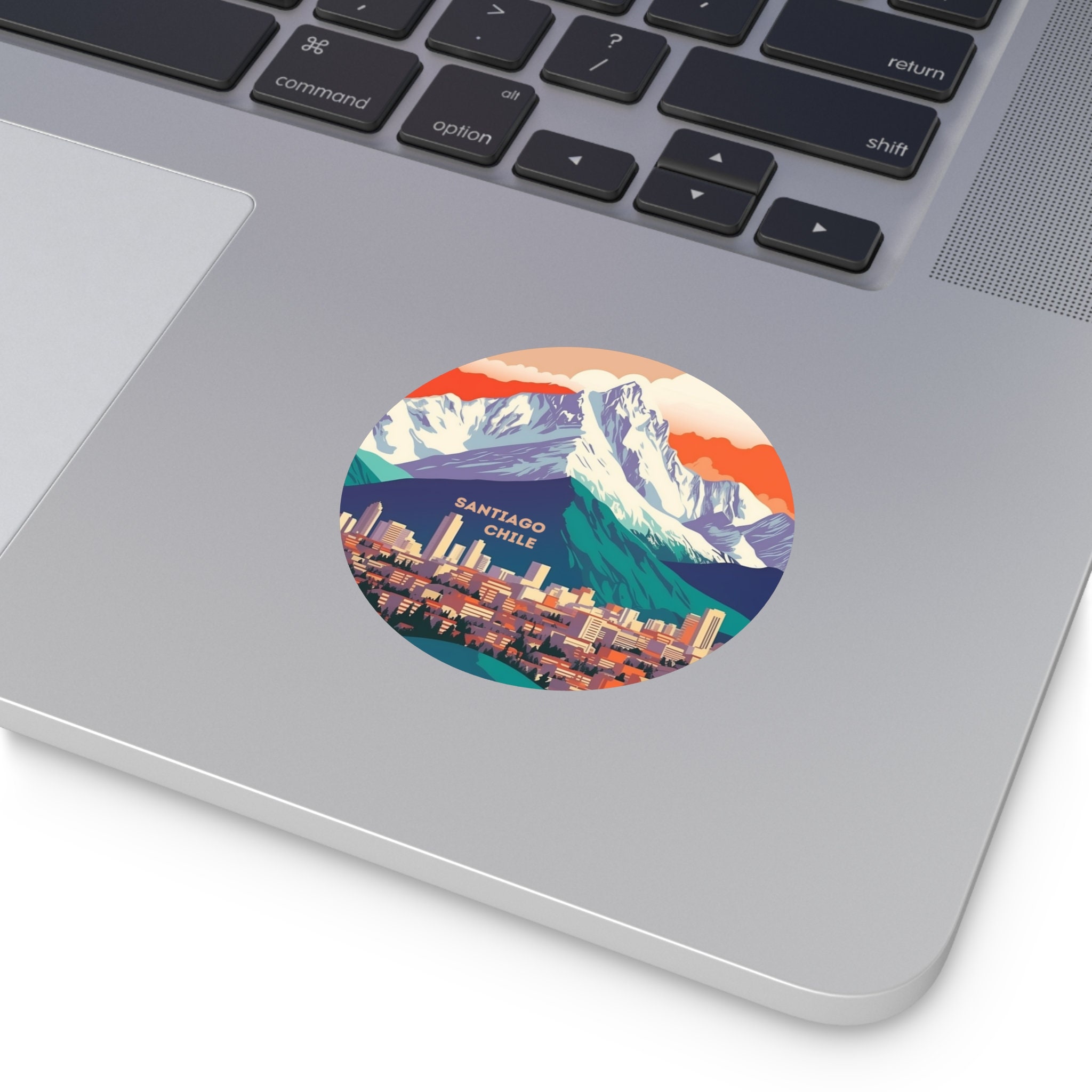Santiago Chile Vinyl Sticker Decal Travel, Luggage, Laptop, Notebook ...