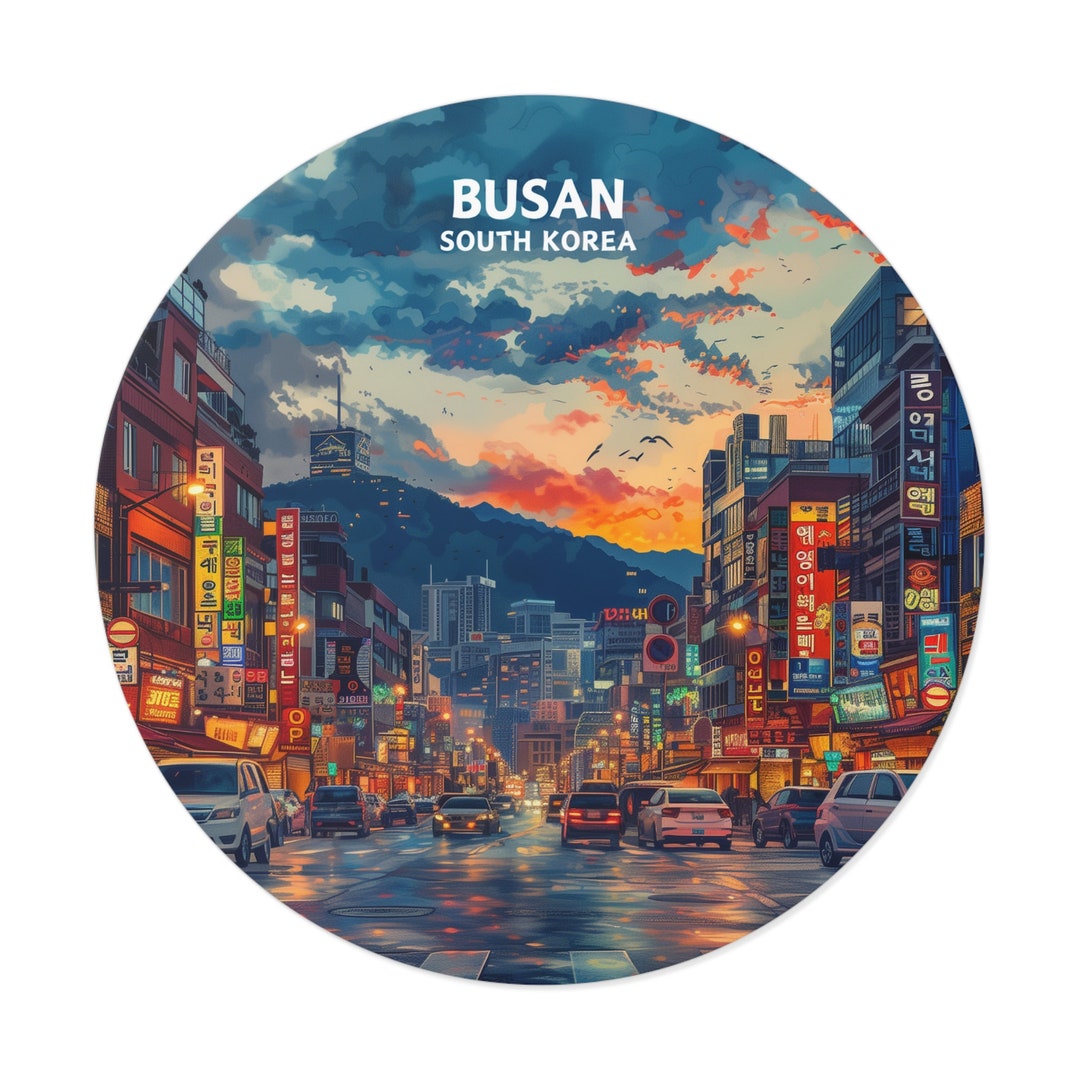 Busan South Korea Vinyl Sticker Decal - Travel, Luggage, Laptop ...