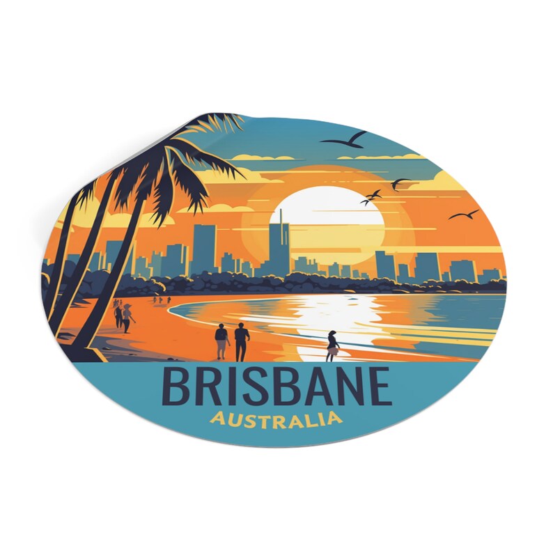 Brisbane Australia Vinyl Sticker Decal Travel, Luggage, Laptop ...