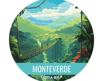 Costa Rica Travel Vinyl Sticker Decal Luggage, Laptop, Notebook ...