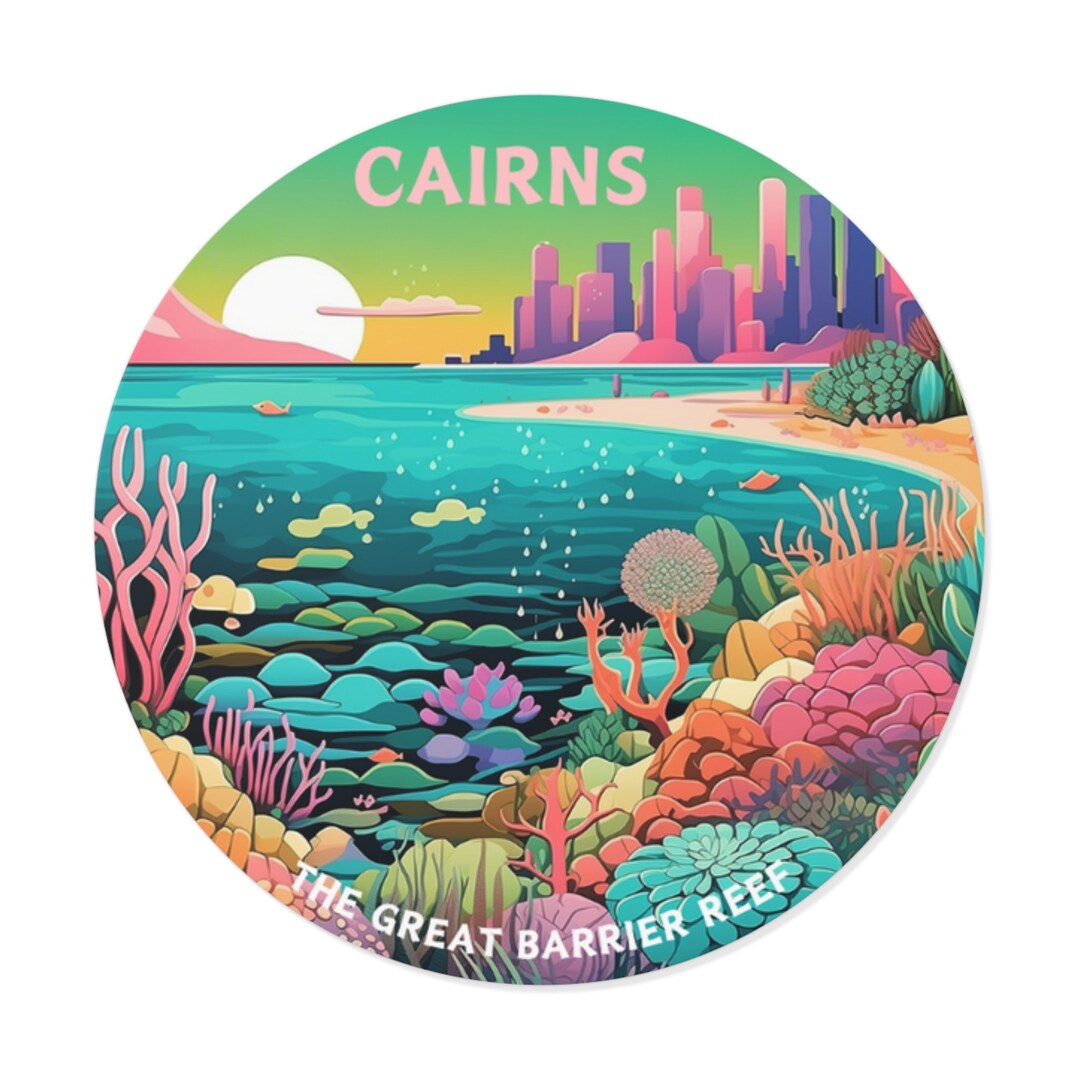 Cairns Australia Vinyl Sticker Decal - Travel, Luggage, Laptop ...