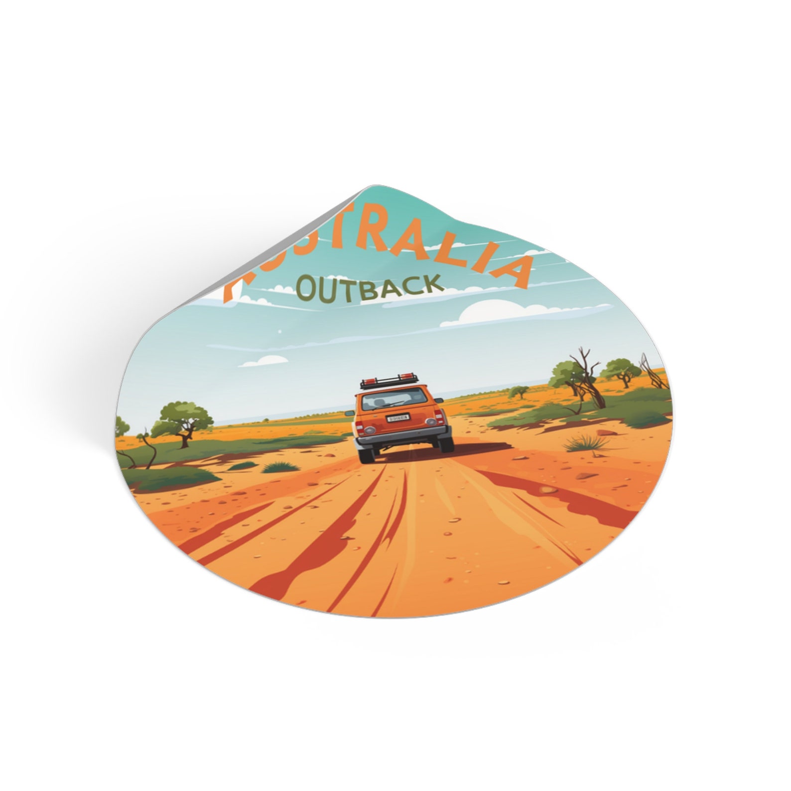 The Australian Outback Roadtrip Vinyl Sticker Decal Travel, Luggage ...