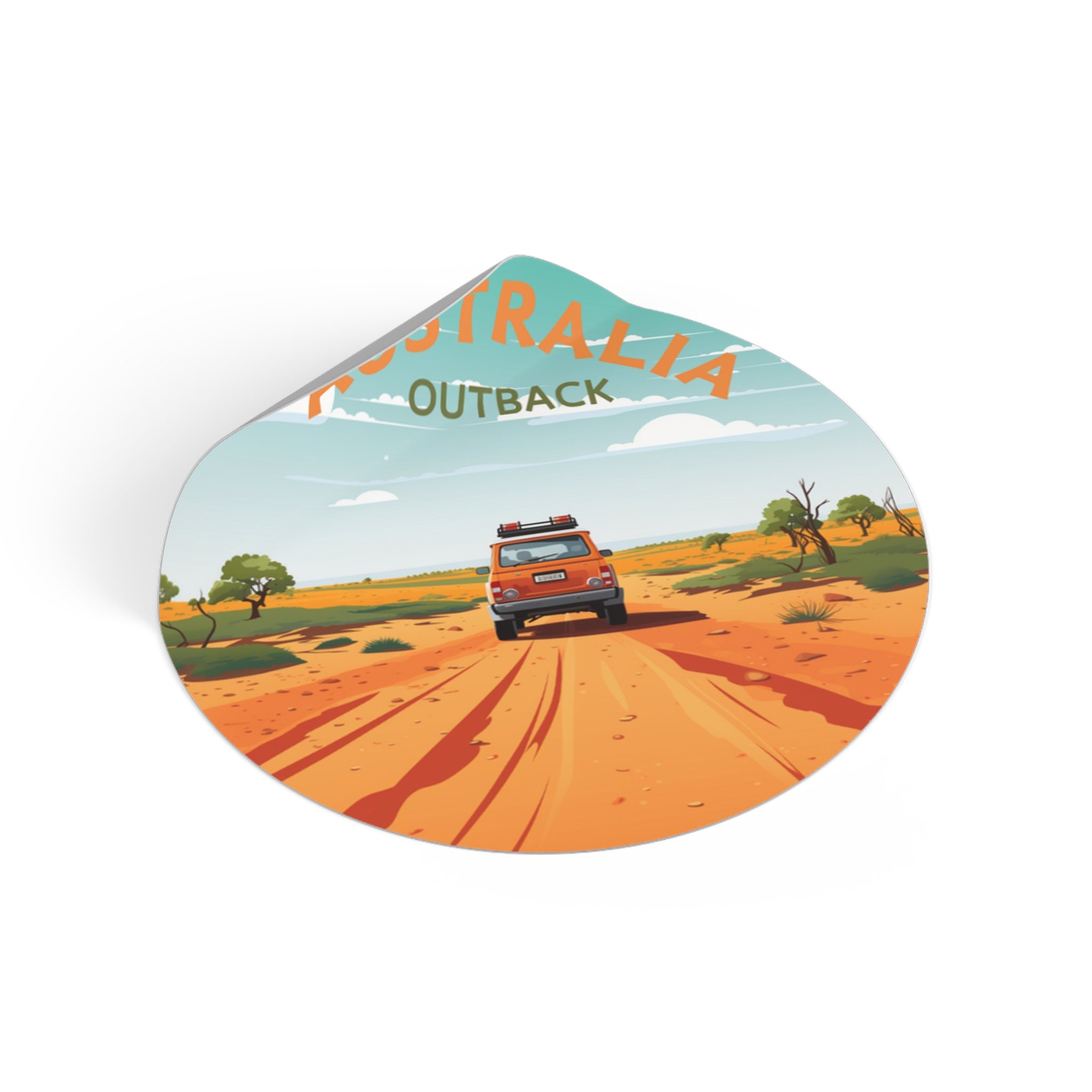 The Australian Outback Roadtrip Vinyl Sticker Decal Travel, Luggage ...