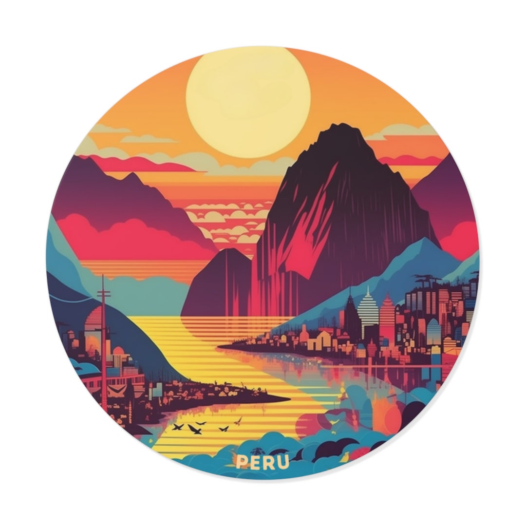 Peru Vinyl Sticker Decal -travel, Luggage, Laptop, Notebook, Journal ...