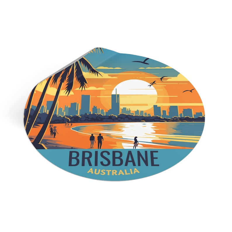 Brisbane Australia Vinyl Sticker Decal Travel, Luggage, Laptop ...