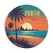 Perth Australia Vinyl Sticker Decal Travel, Luggage, Laptop, Notebook ...