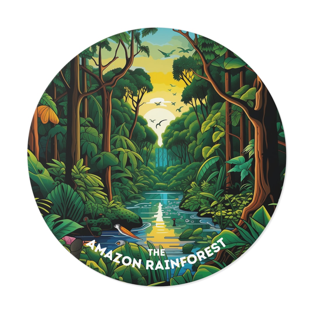 The Amazon Rainforest Vinyl Sticker Decal - Travel, Luggage, Laptop ...