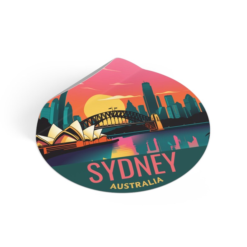 Retro Sydney Australia Vinyl Sticker Decal Travel, Luggage, Laptop ...