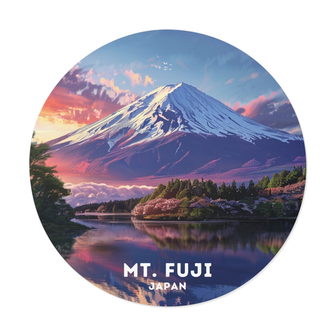 Mount Fuji Japan Vinyl Sticker Decal Travel, Luggage, Laptop, Notebook ...