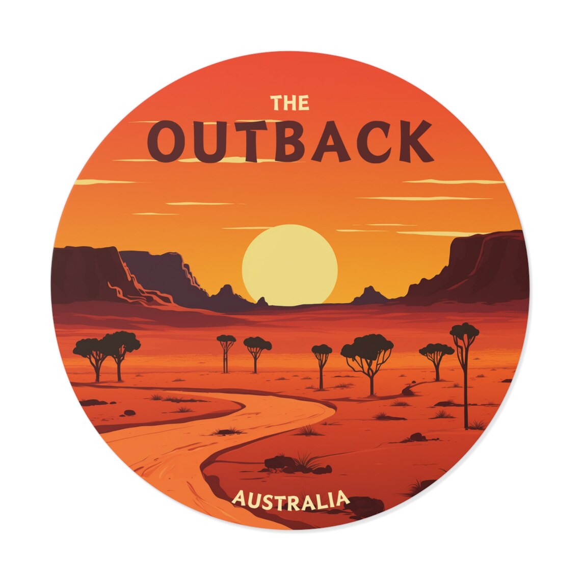 Australian Outback Vinyl Sticker Decal Travel, Luggage, Laptop ...
