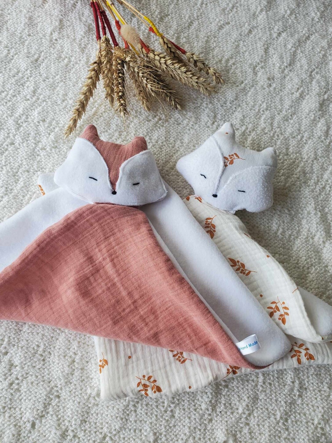 Handmade Fox Comforter / Flat Comforter / Double Cotton Gauze / Fleece ...