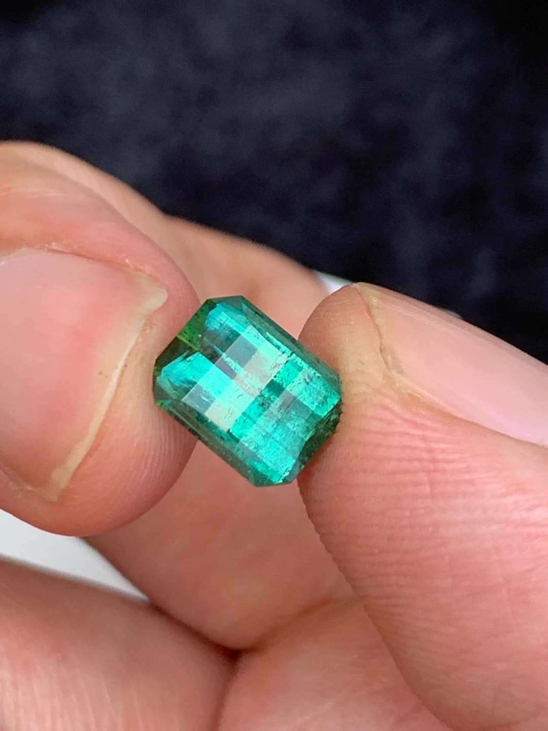 2.25 Ct Afghan Tourmaline | Pixel Bar Cut | 8.6x6.5x4.9mm | Natural ...