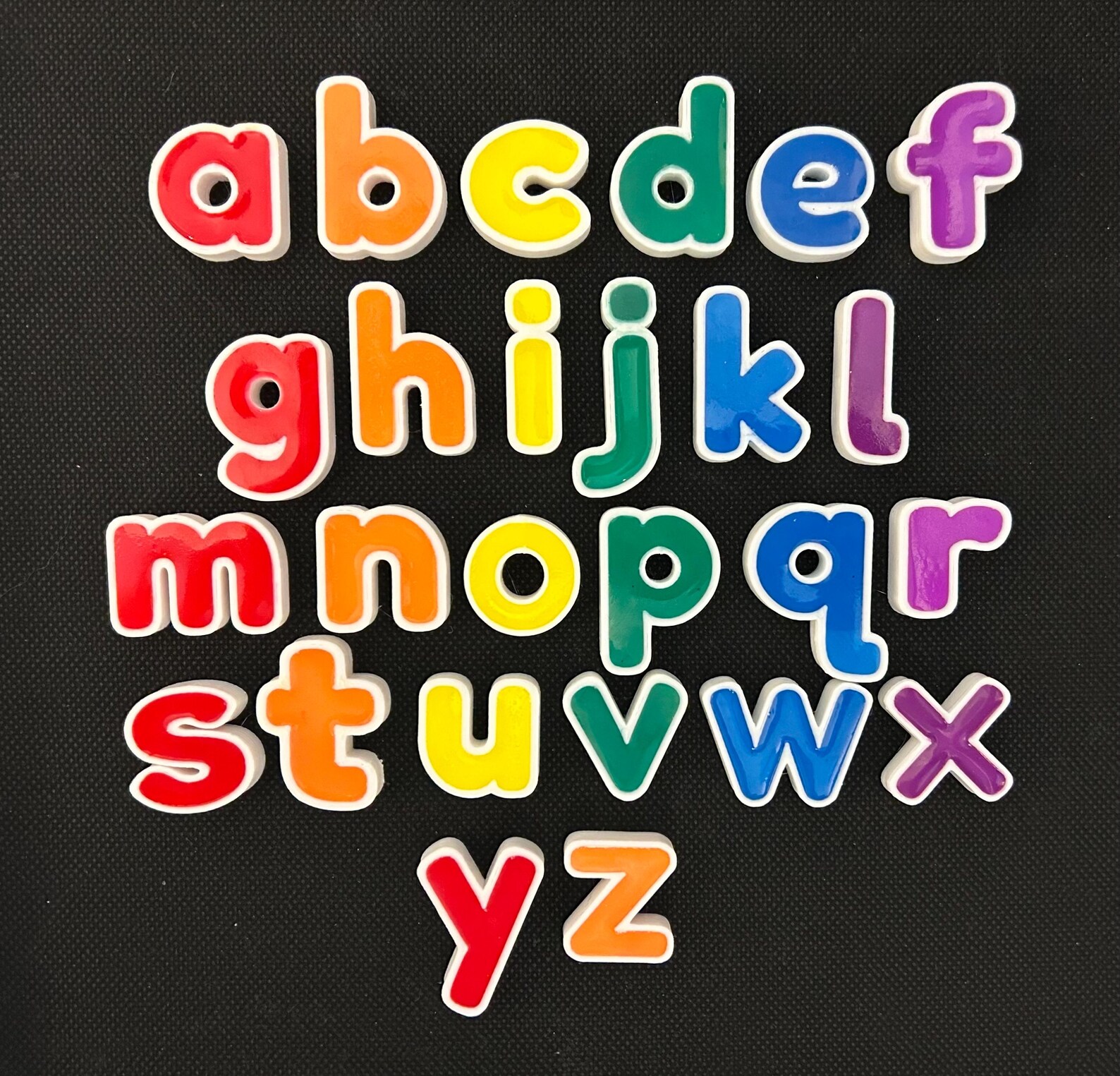 Rainbow Lowercase Alphabet Fridge Magnets I Learning Abcs I Classroom ...