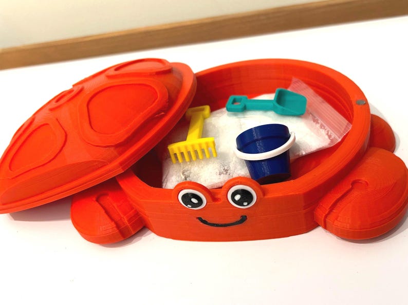 MINI Crab Sandbox Zen Garden or Storage Container L Home Office & Desk ...