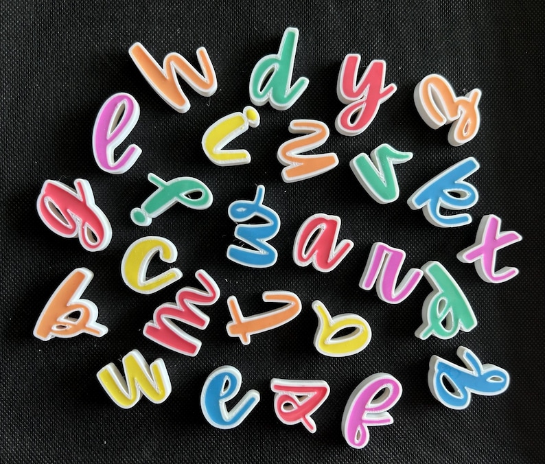 Lowercase Alphabet Fridge Magnets Pastel I Learning Abcs L Classroom ...