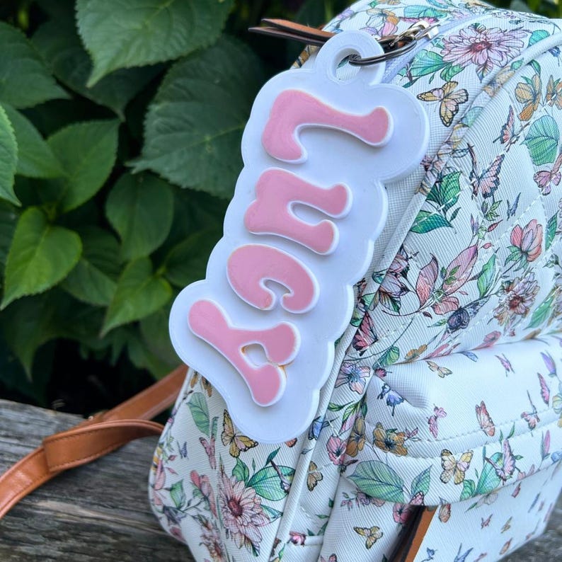 Groovy Backpack Extra Large Name Tag L Personalized School Keychain L ...