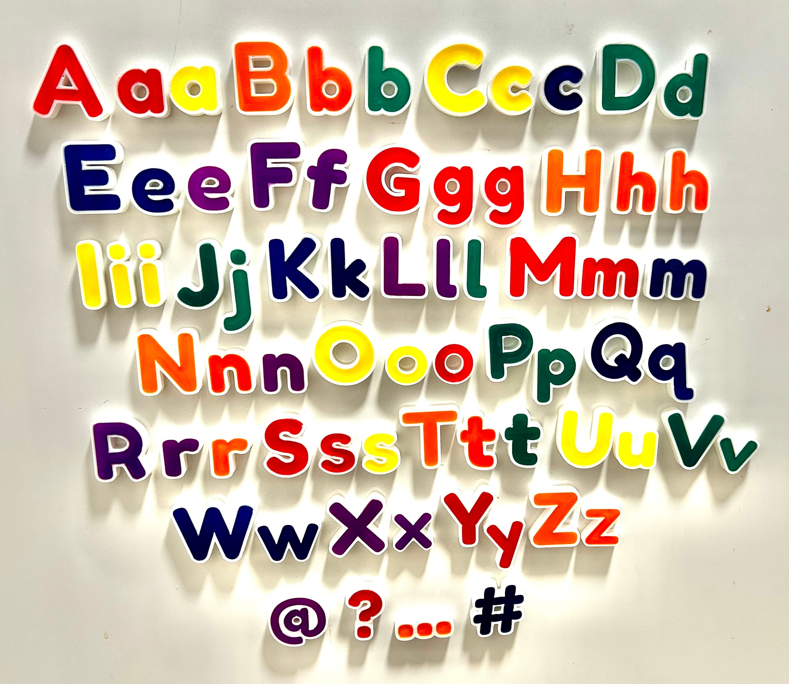 Rainbow Alphabet Fridge Magnets - Complete Set I Learning Abcs I ...