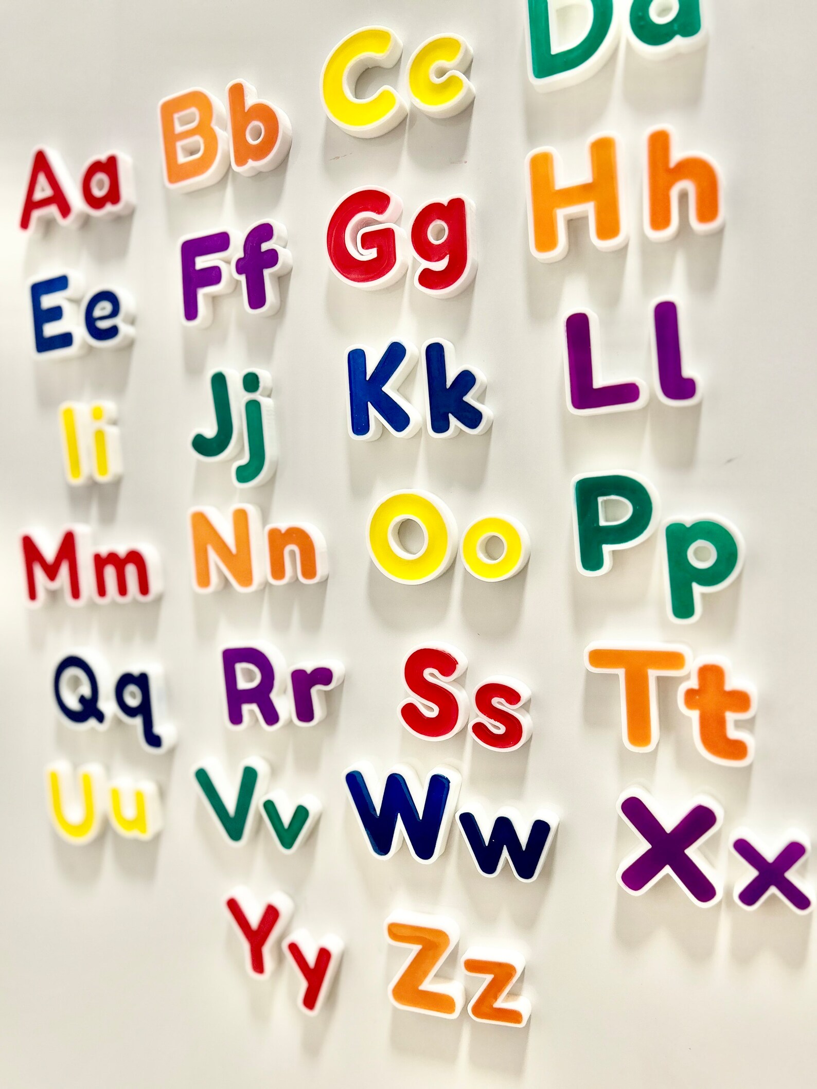 Rainbow Lowercase Alphabet Fridge Magnets I Learning Abcs I Classroom ...