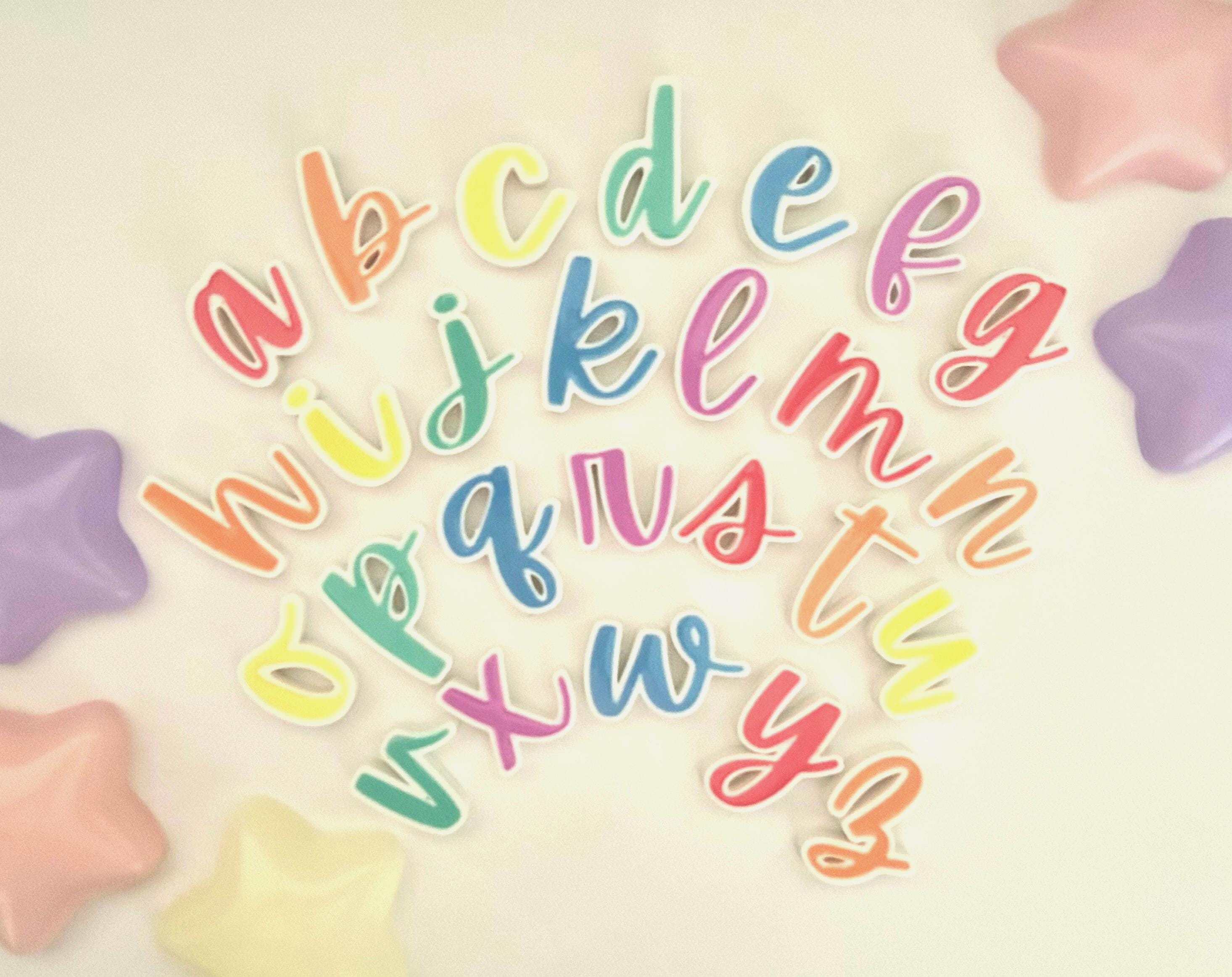 Lowercase Alphabet Fridge Magnets Pastel I Learning Abcs L Classroom ...