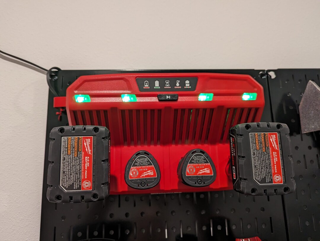 Wall Control - Milwaukee M12 Quad Charger - Etsy