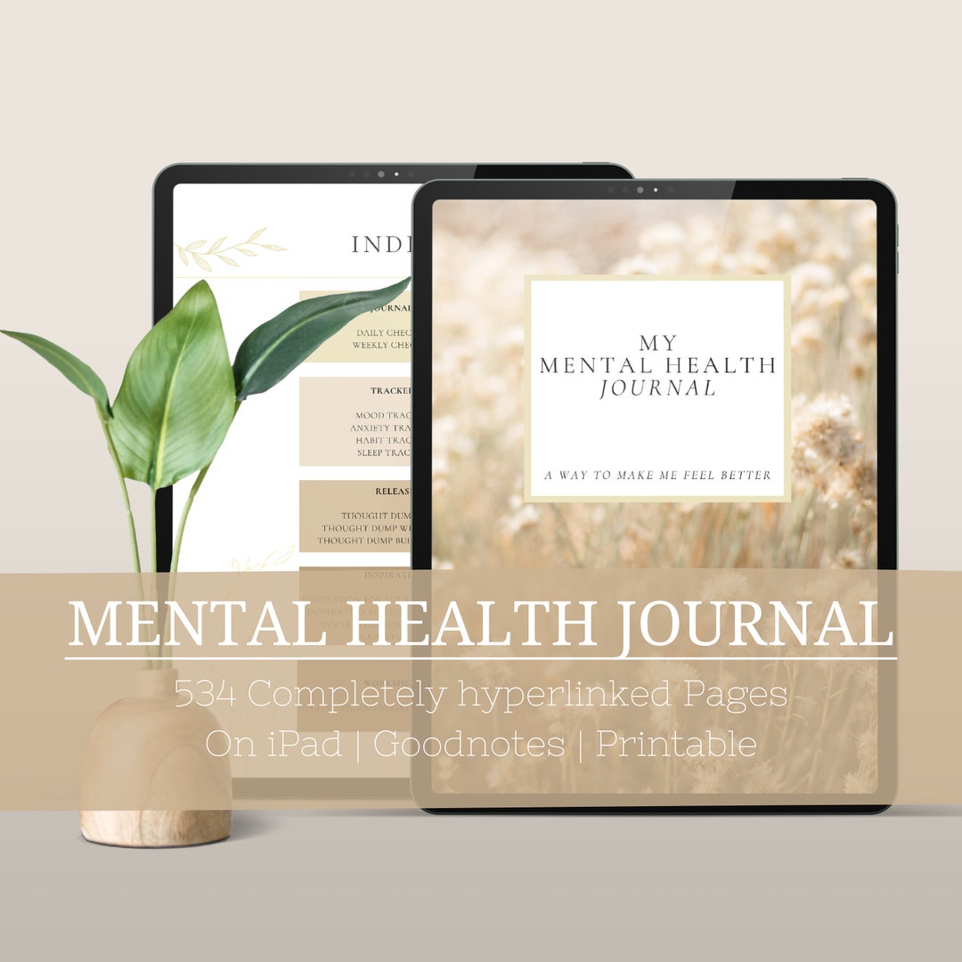 Journal Mental Health Workbook Therapy Anxiety Workbook Depression ...