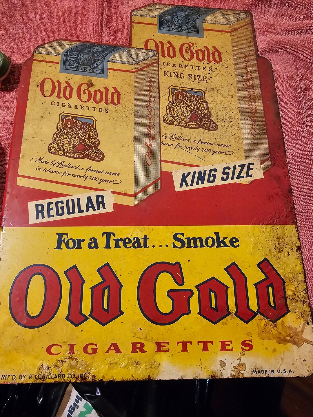 Double Sided Old Gold Sign - Etsy