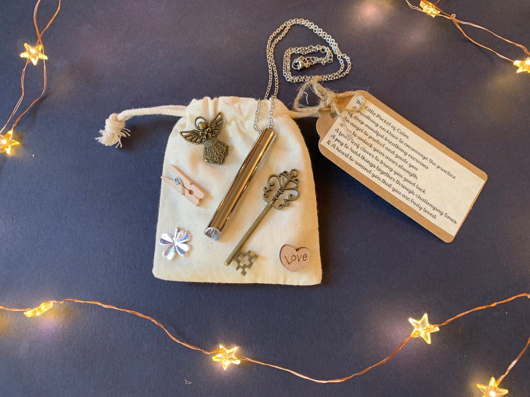 Stress Relief Gift, Little Pocket of Calm & Stainless Steel Breathing ...