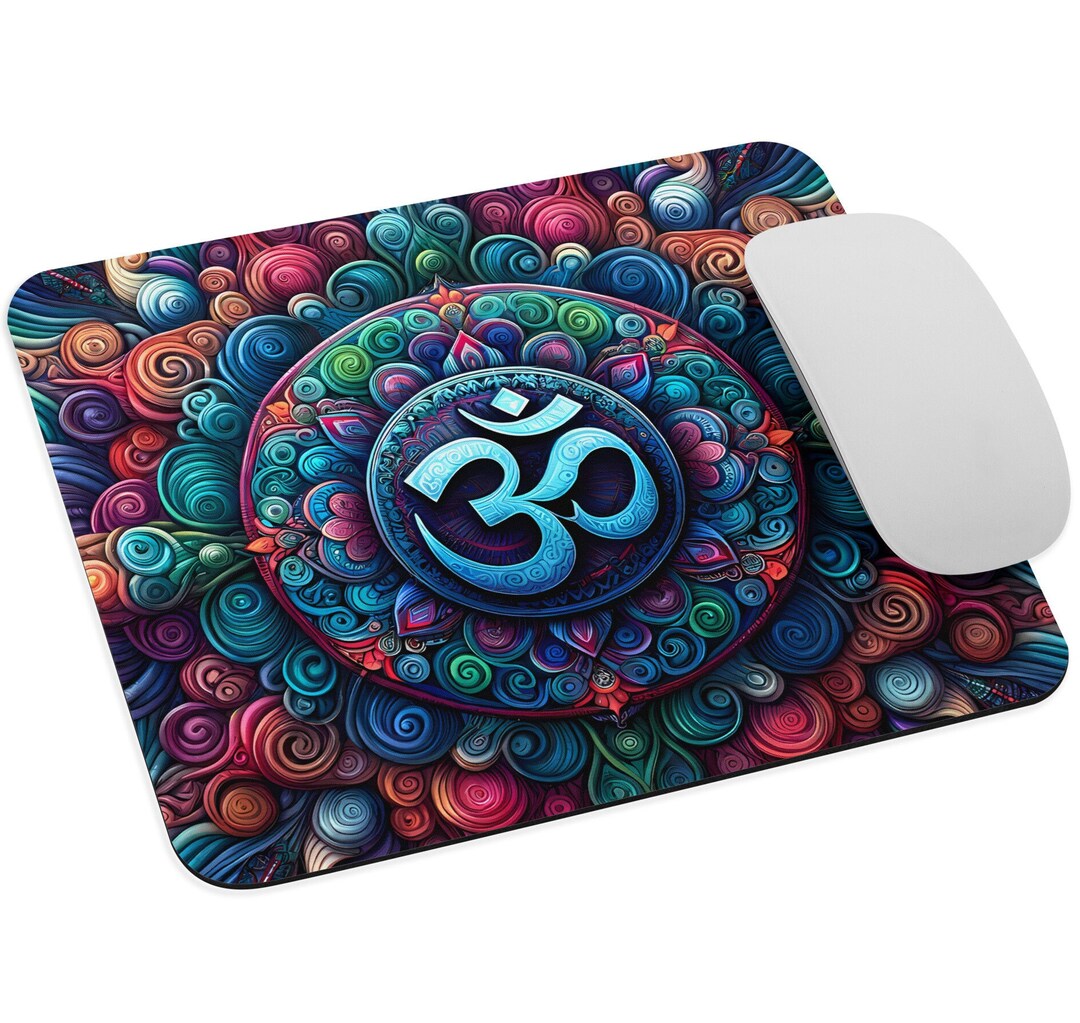 Goa Om Symbol, Mandala, Mouse Pad - Etsy