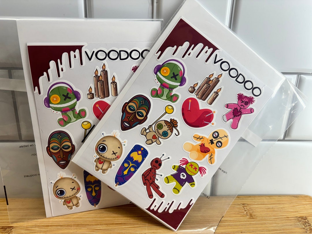 Voodoo Themed Sticker Sheet - Etsy