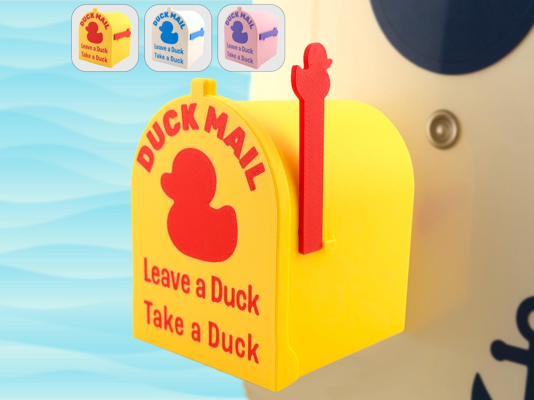 Cruising Duck Mini Mailbox Door Magnet | Leave a Duck Take a Duck Mail ...