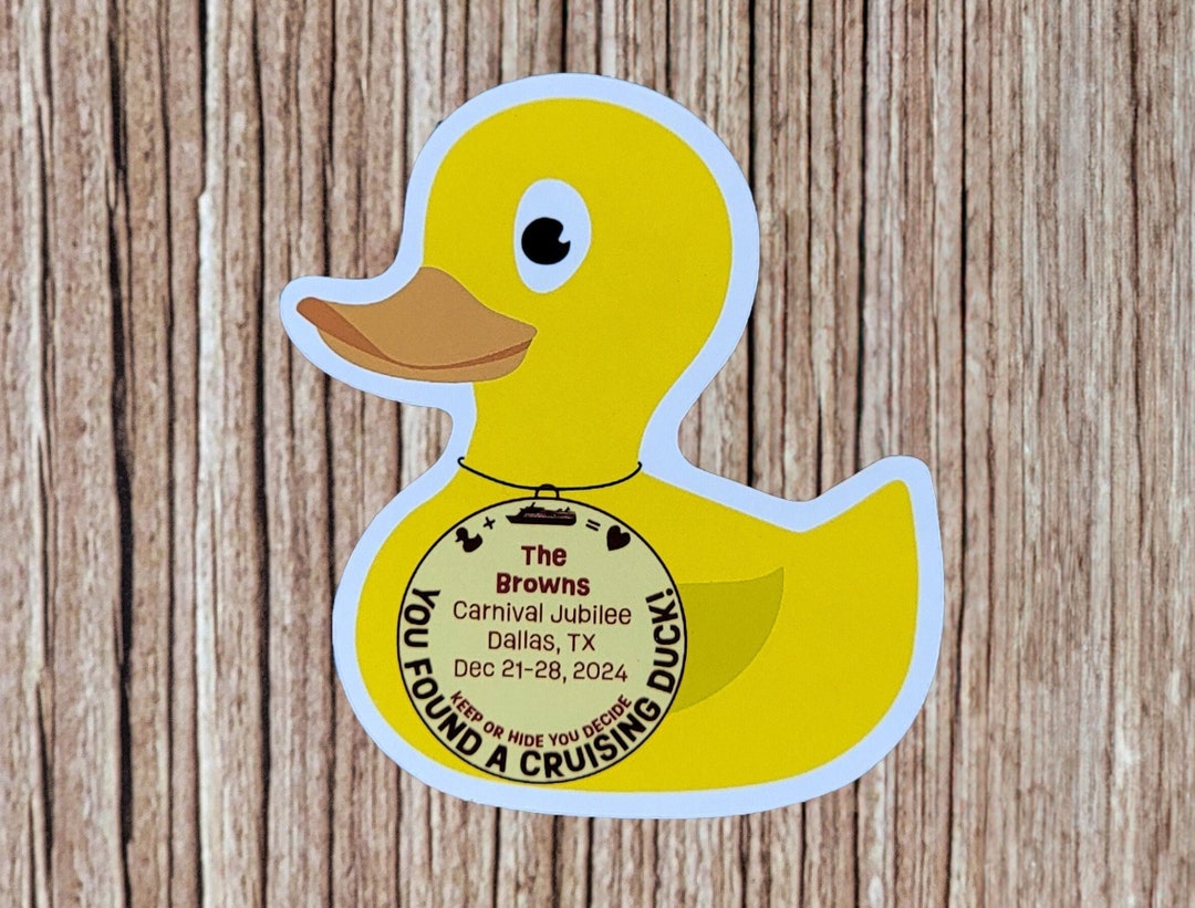 Cruising Duck Magnet With Personalized Tag Duck for Hiding Carnival ...