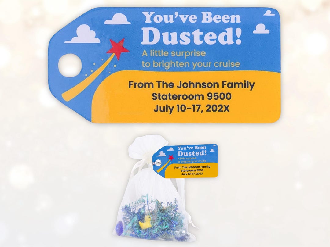 Pixie Dust Gift Tags – Toy Inspired Cruise Surprise Labels ...