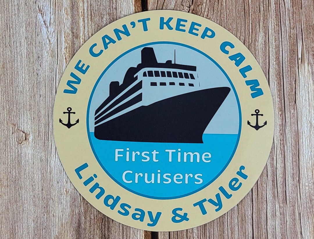 Cruise Door Magnet First Time Cruiser Carnival Royal Caribbean Disney ...