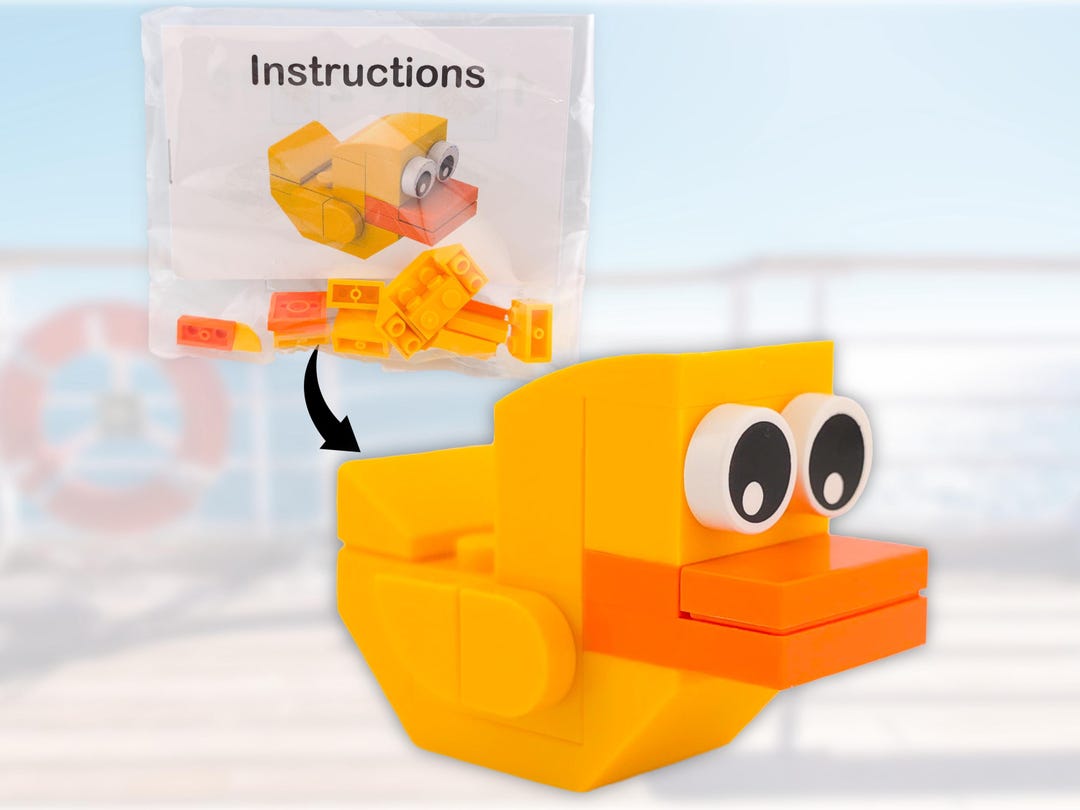 Brick Built Duck Kit LEGO Compatible With Custom Step by Step ...